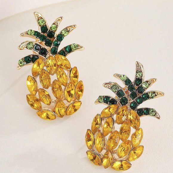 Jewelry | Tropcial Pineapple Stud Earrings | Poshmark
